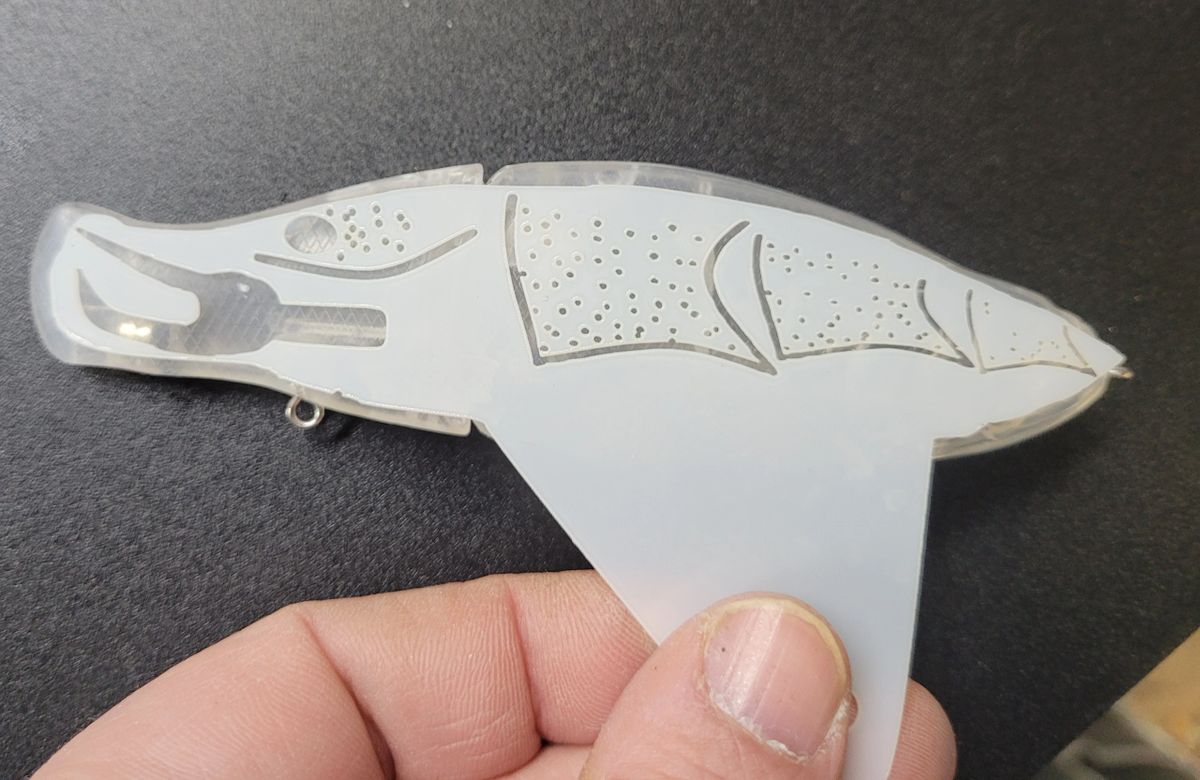 Biggie Smalls islide 135 reverse craw stencil