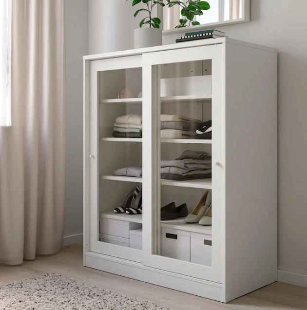 Ikea syvde cabinet with glass doors store