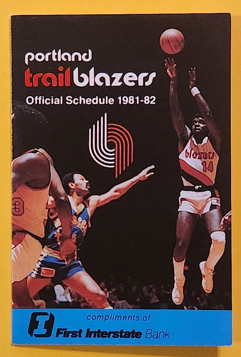 KELVIN RANSEY 1981-82 Trail Blazers Pocket Schedule First Interstate Bank