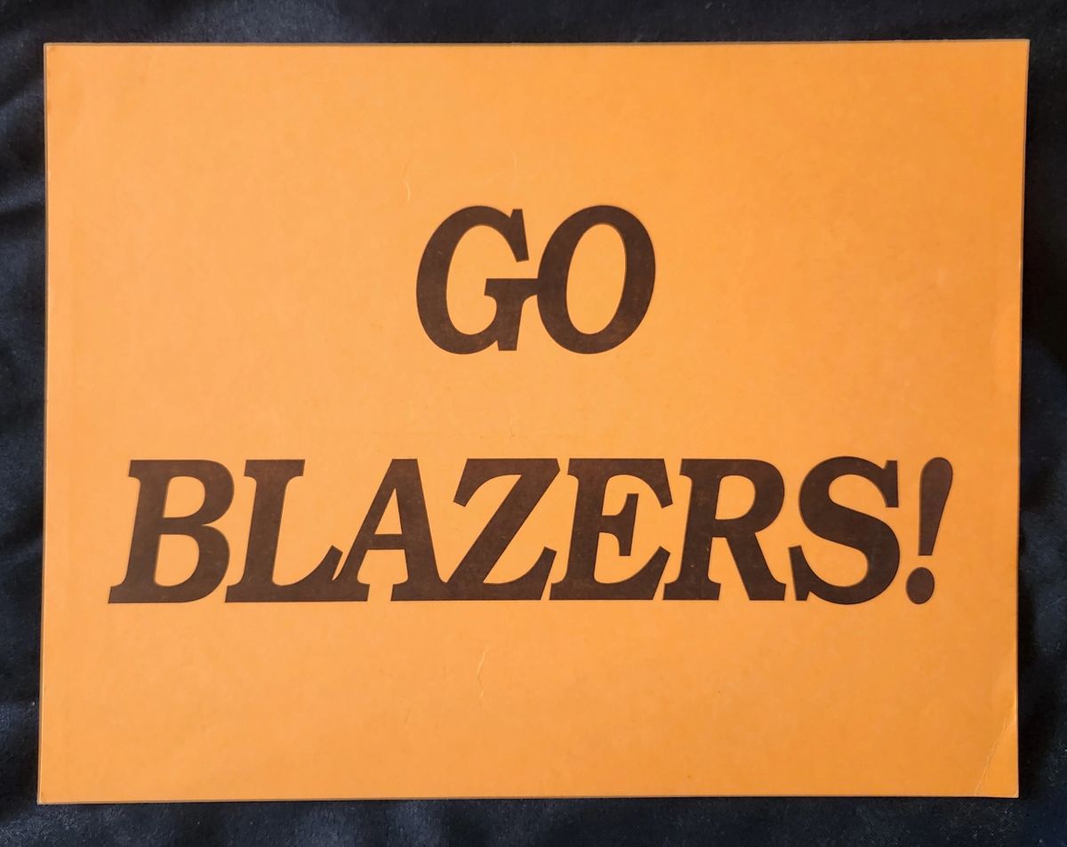 GO BLAZERS! The Keg Steak and Seafood Orange Rally Sign