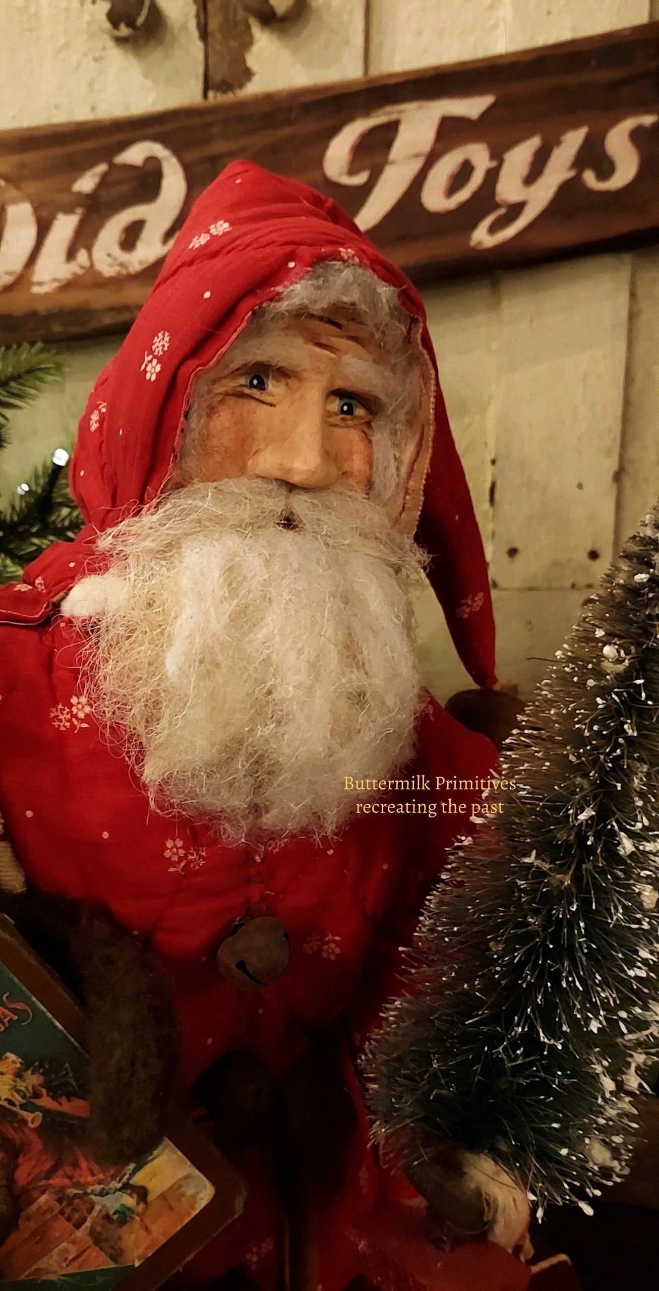 Buttermilk Primitives - Santas, Handmade, Santas, Online Store