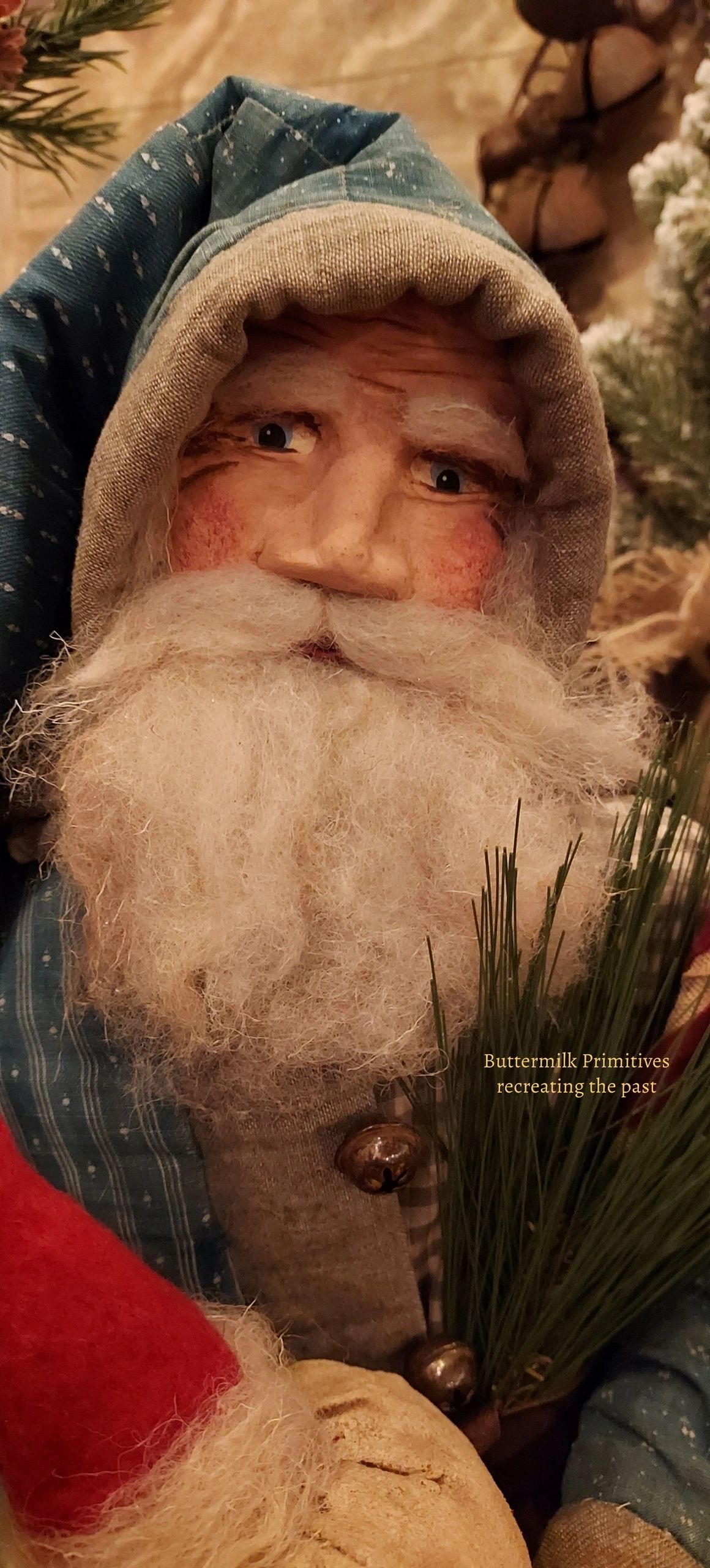 Buttermilk Primitives - Santas, Handmade, Santas, Online Store