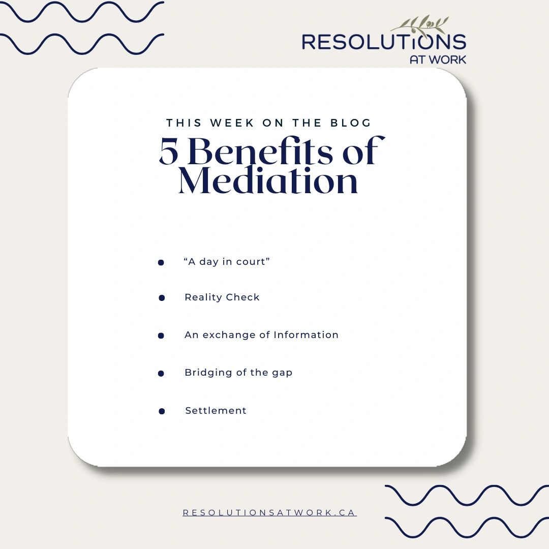 Five Benefits of Mediation