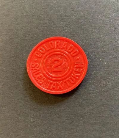 Vintage Colorado Sales Tax Token