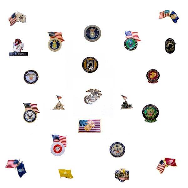 Enamel Military Service Pins