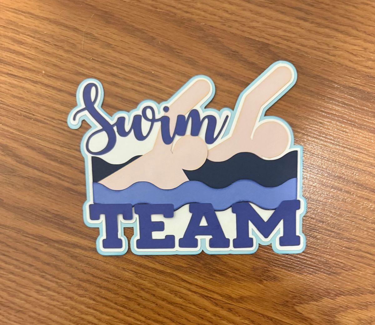 Swim Team Diecut