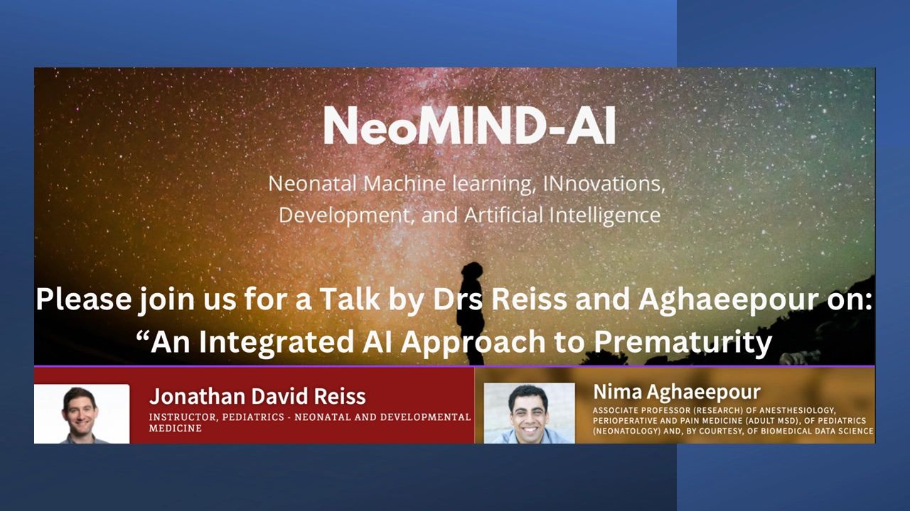 Guest Speaker on 9/28 @ 2PM CST: Jonathan Reiss & Nima Aghaeepour