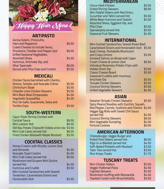 Catering Menu Prices | Full Menu | Executive Chefs Catering