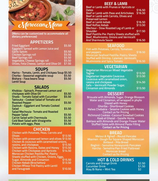 Catering Menu Prices | Full Menu | Executive Chefs Catering