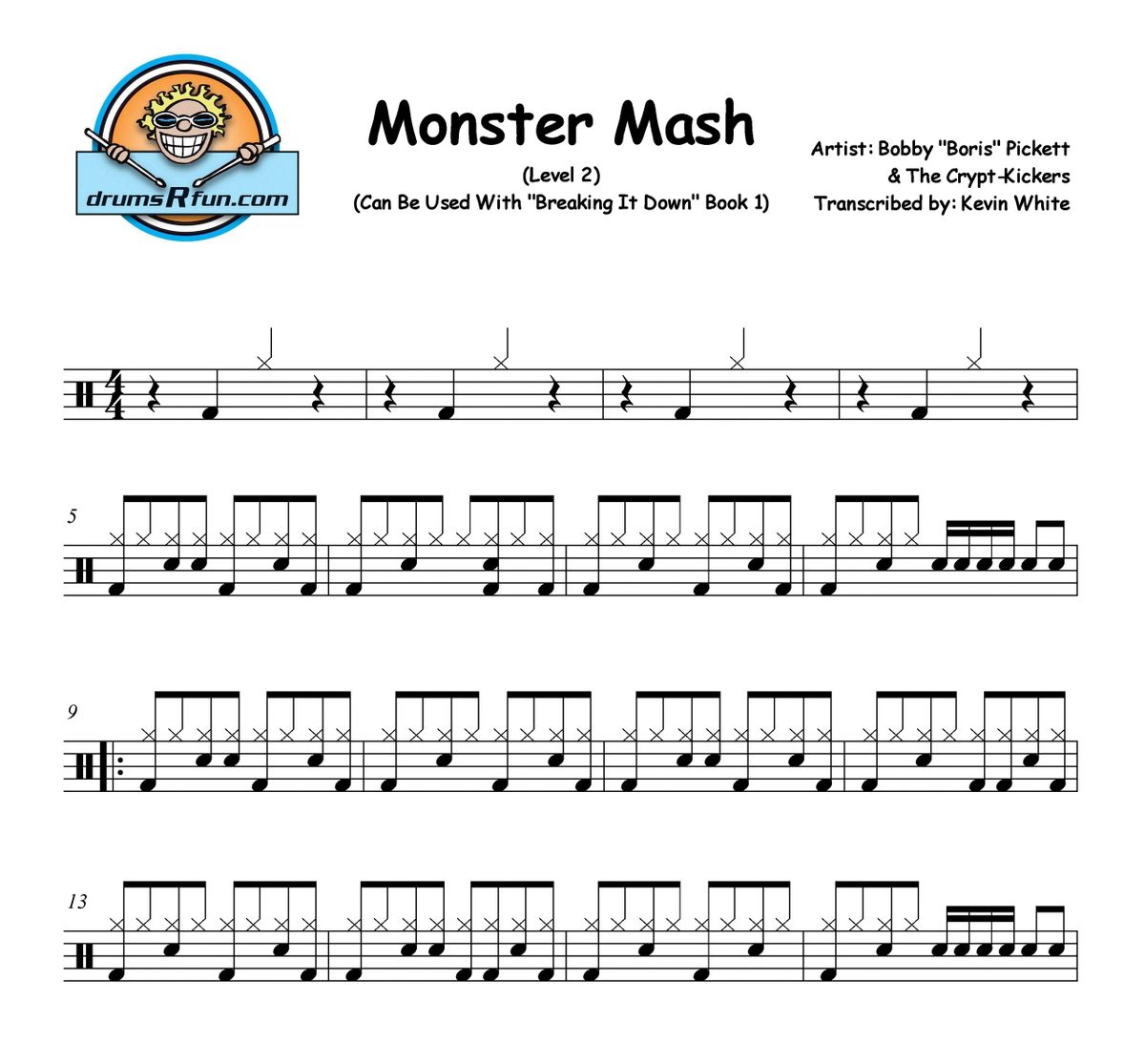 Bobby "Boris" Pickett & The Crypt-Kickers, Monster Mash Drum ...