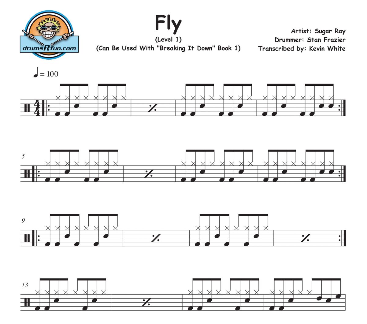 Sugar Ray, Fly Drum Transcription Level 1