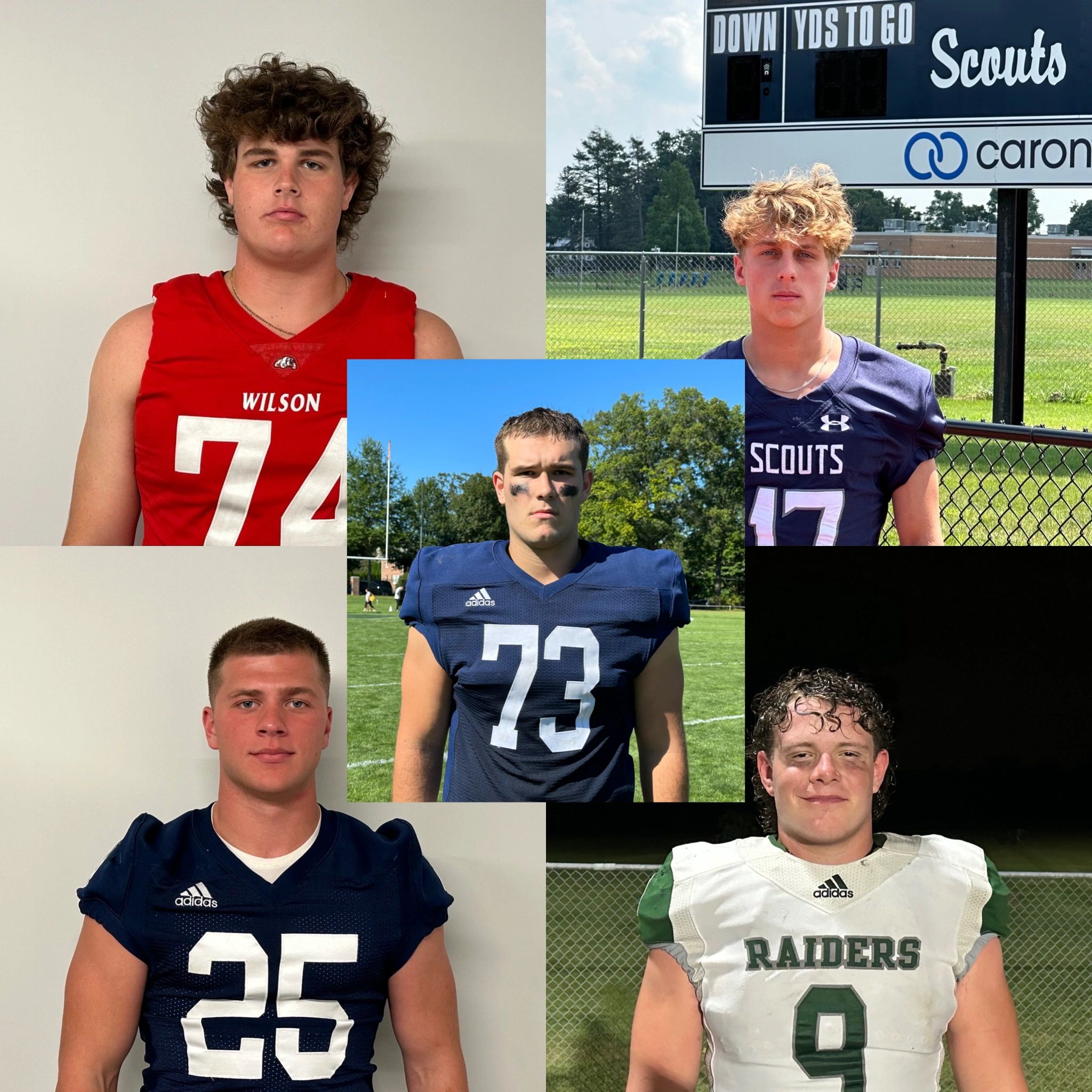 Dendall, Winchester, Brewer, Rittle, Jones Players-of-the-Year