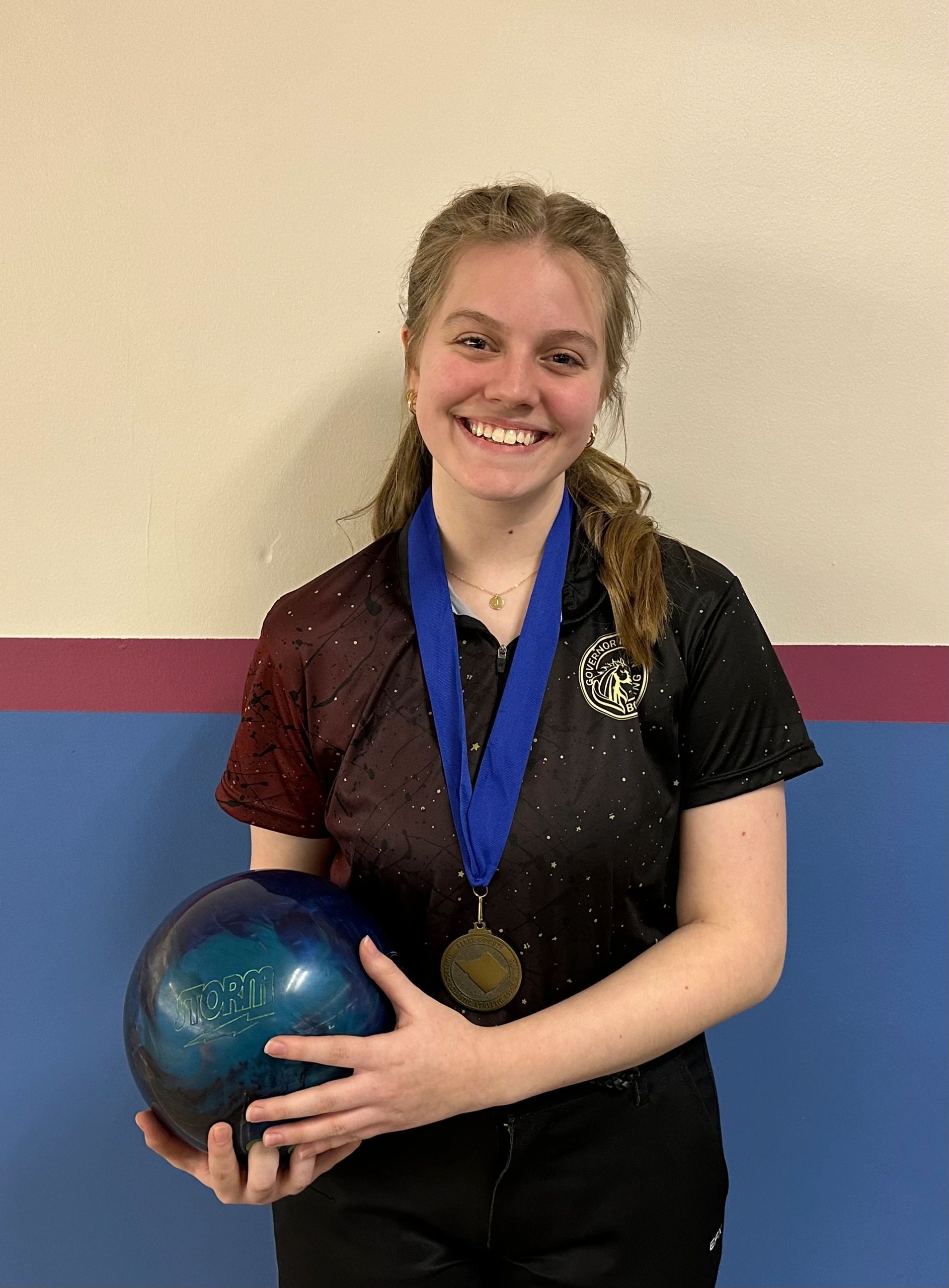 Lily Watts wins BCIAA girls bowling individual championship