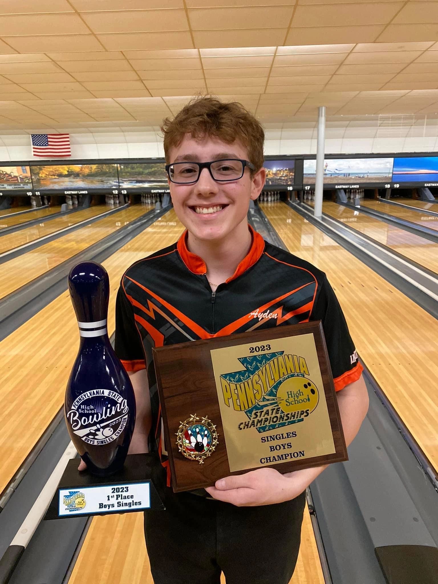 Ayden Davis wins State Bowling title