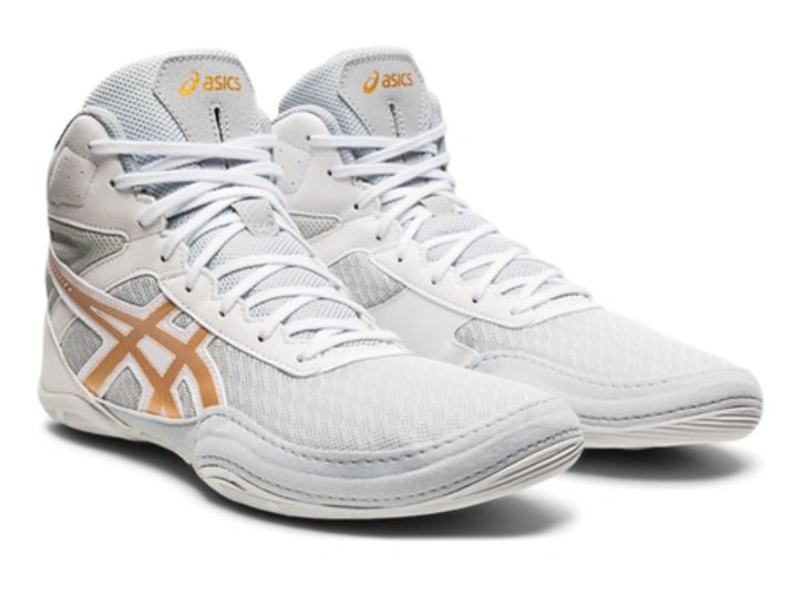 Asics Matflex 6 YOUTH Wrestling Shoes - GLACIER GREY/PURE GOLD