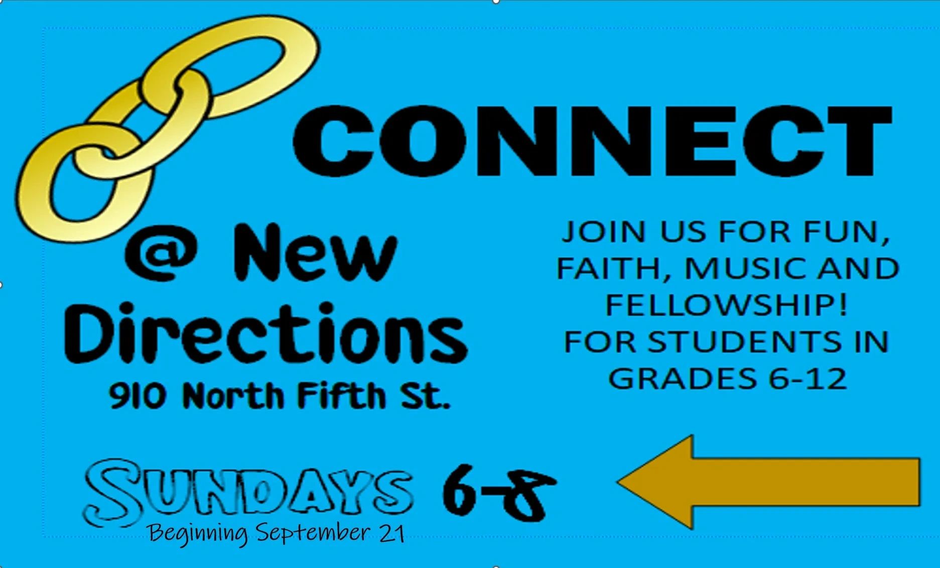 New Directions - Community Youth Ministry - Greenfield, Ohio