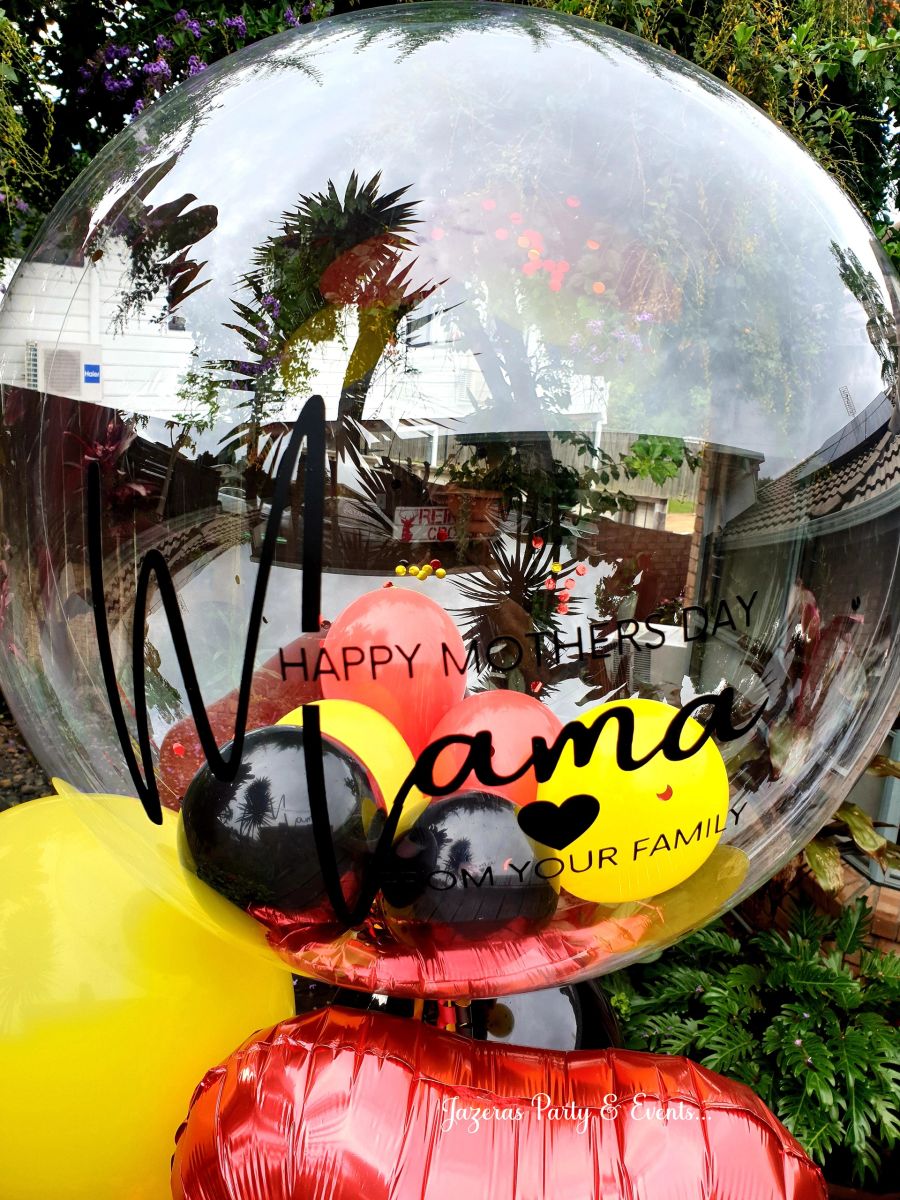 Happy Mothers Day Personalised Balloon bouquet in Aboriginal Colours