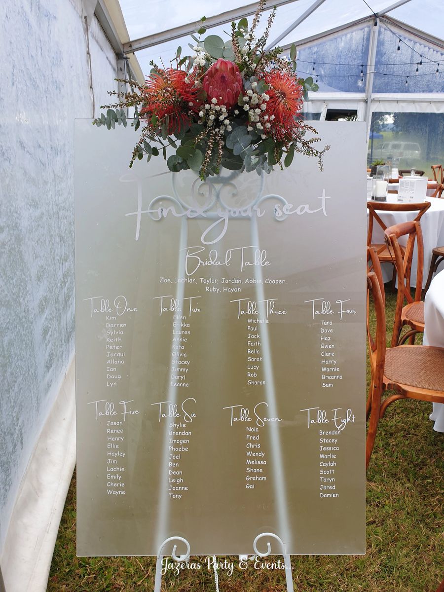 Find Your Seat Sign - custom made for your wedding