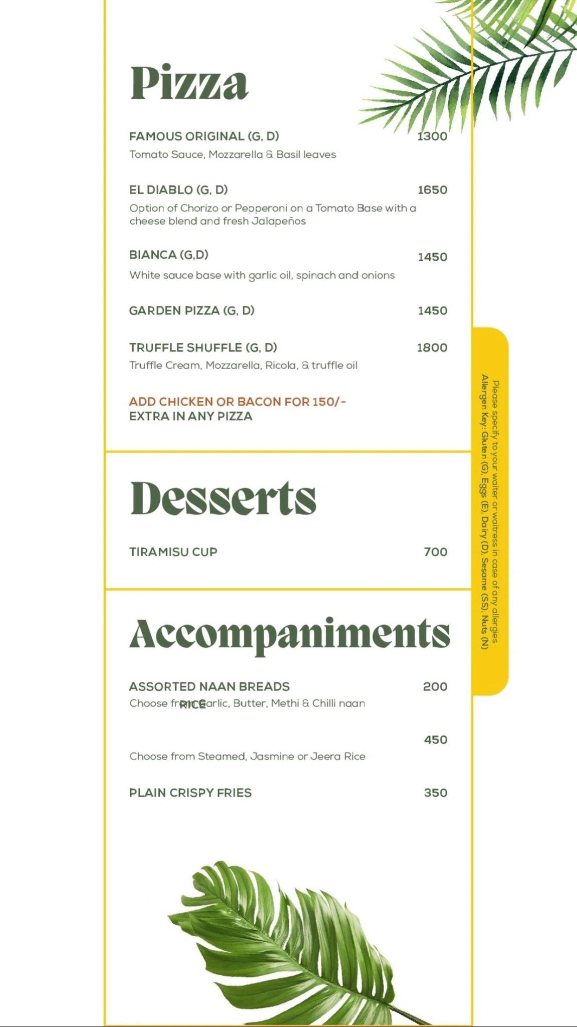 Yunion Restaurant Menu in GTC-Westlands - ToasterDing