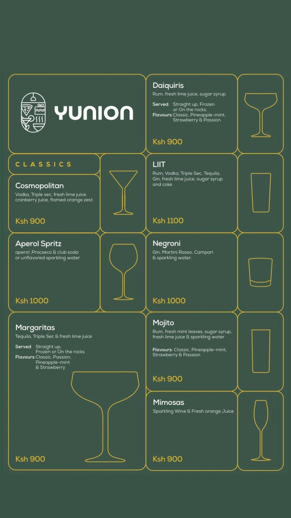 Yunion Restaurant Menu in GTC-Westlands - ToasterDing