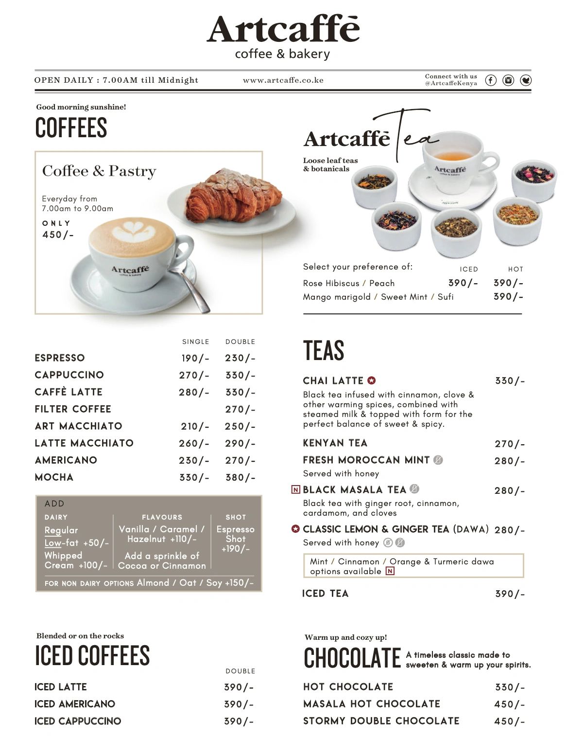 Artcaffè 2025 Menu, Locations, and Review - ToasterDing