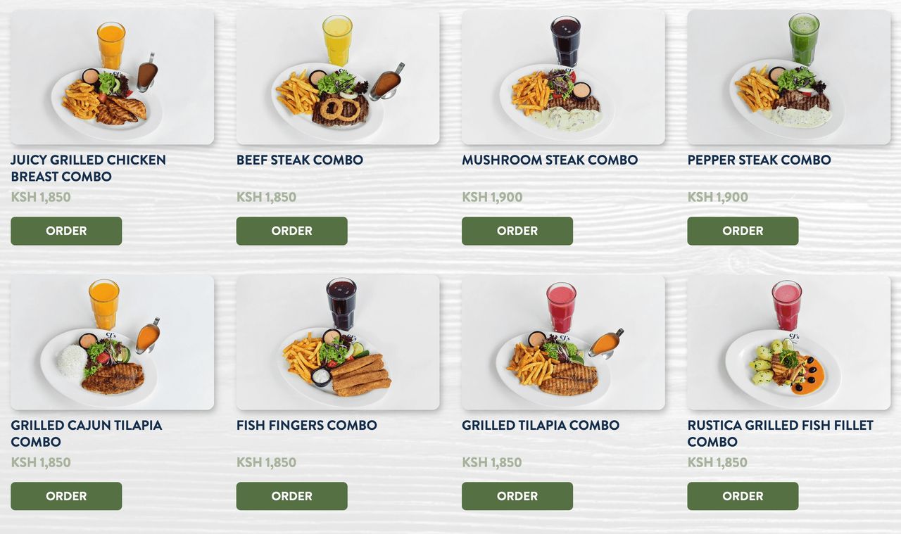 CJ’s Restaurant Menu Guide: CBD, Imaara, Waterfront, & Kilimani ...