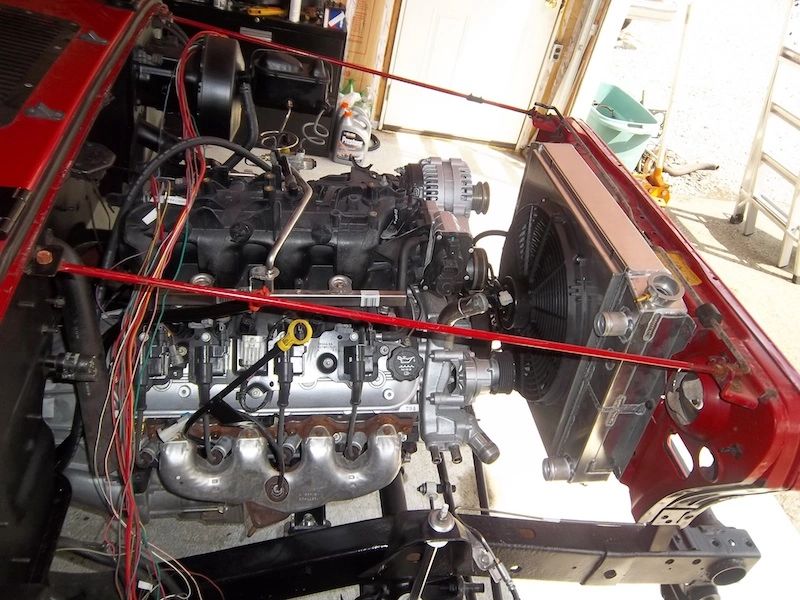 87-2006 Jeep Wrangler TJ YJ V8 ls LS1 LS2 LS3 WITH FAN & SHROUD