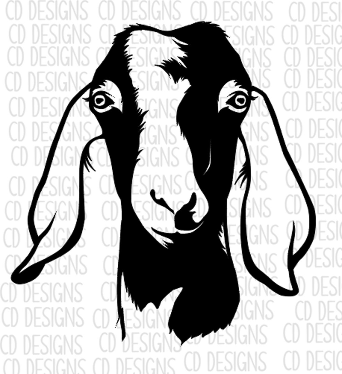 Nubian Goat Decal