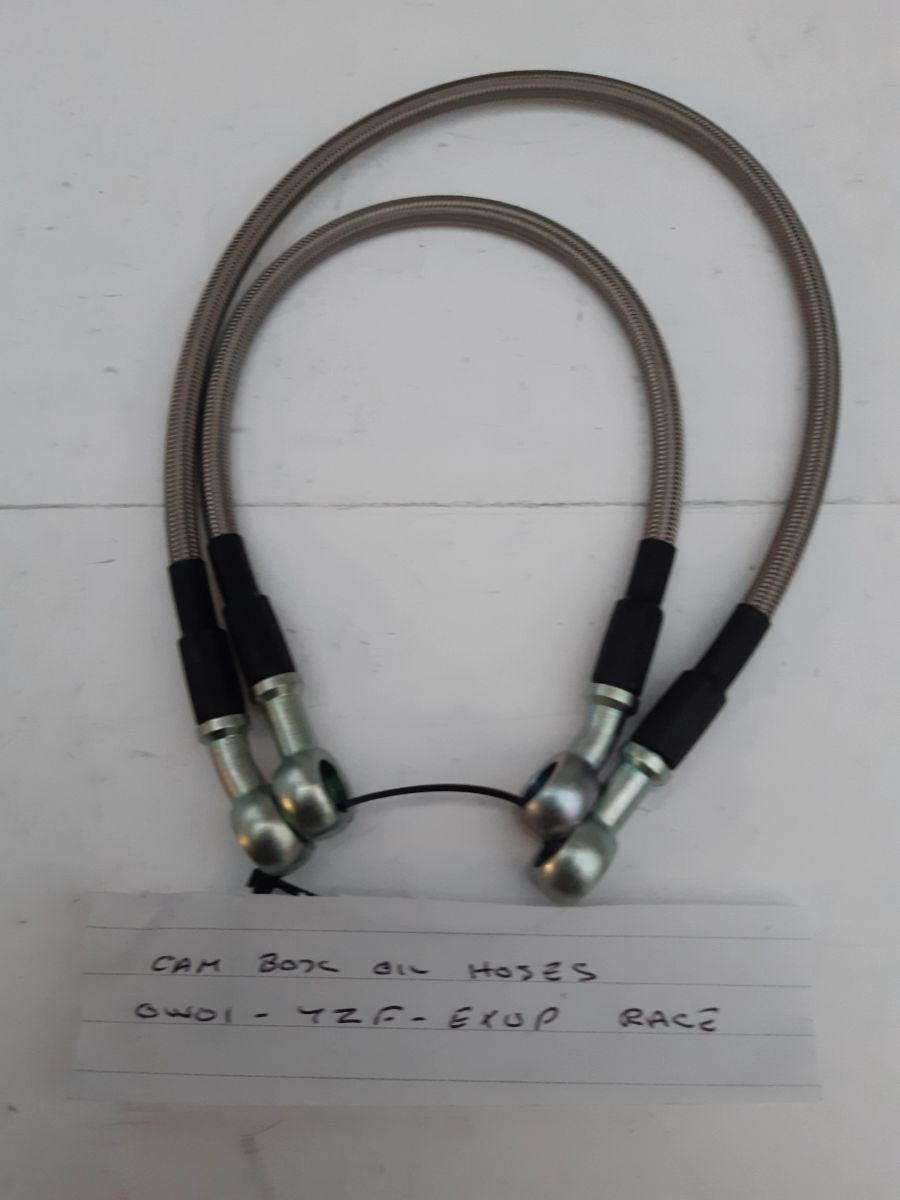 BRAIDED STEEL CAM EXTERNAL OIL FEED PIPES