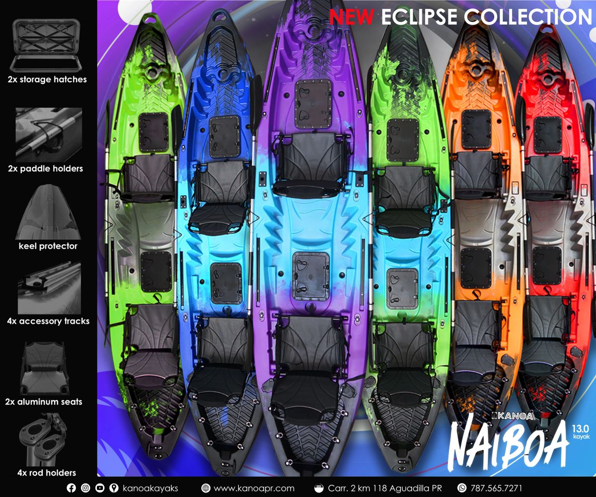 KANOA Naiboa 13.0 (includes 2 aluminum seats & 2 rod holders)