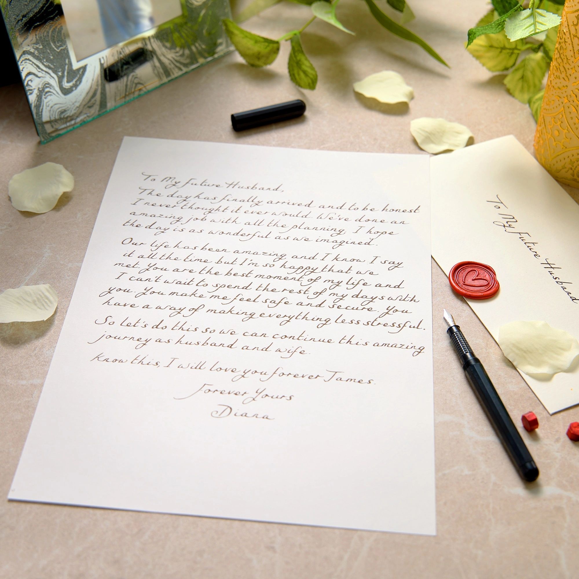 Handwritten Letters UK - Handwritten Letters, Choice of Wax Seals
