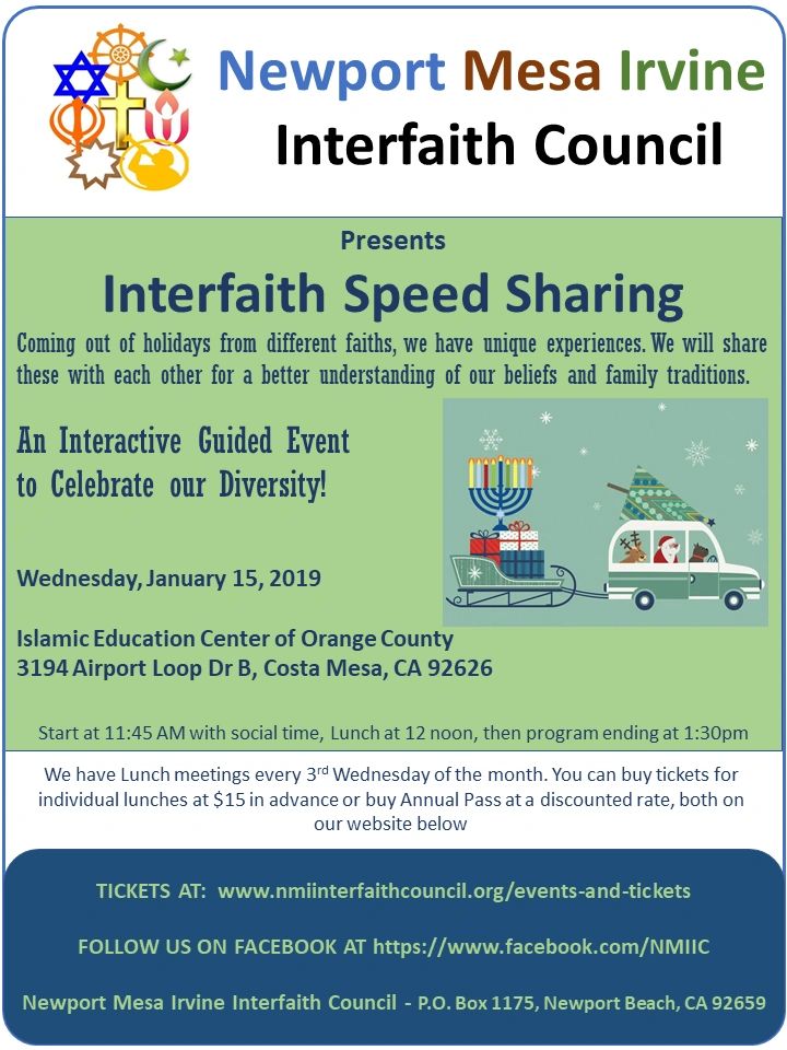Interfaith Council - Newport Mesa Irvine Interfaith Council