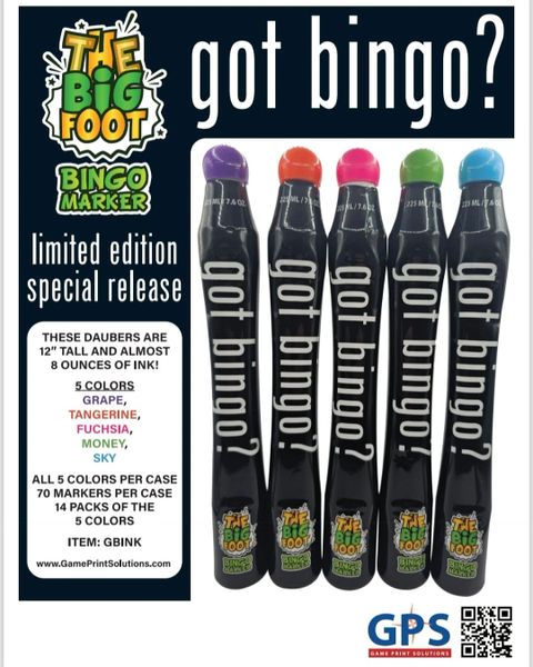 Got Bingo Big Foot Daubers Set of 5