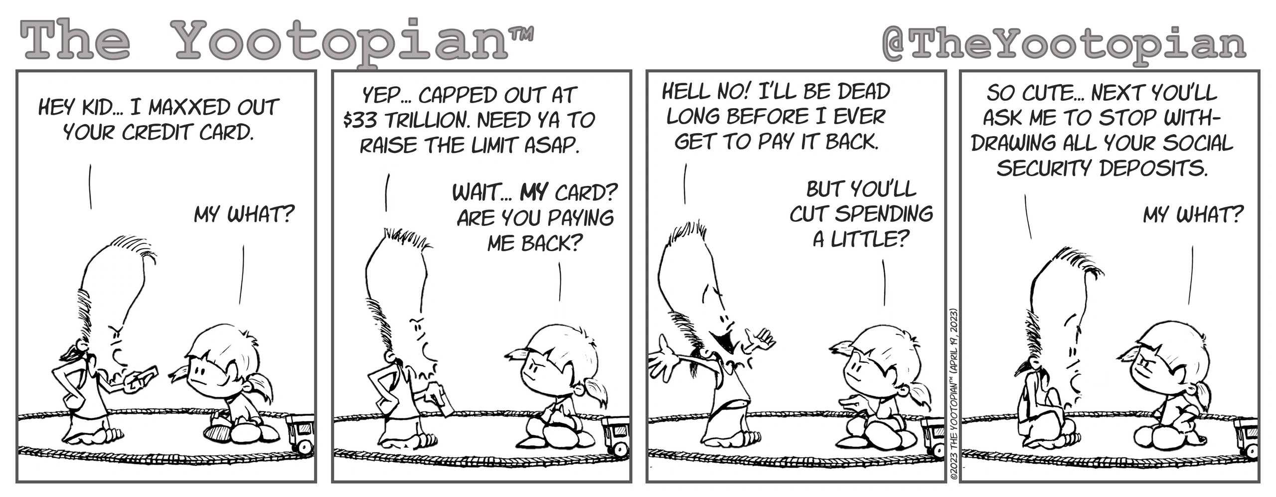 Maxxing out your kid's credit card