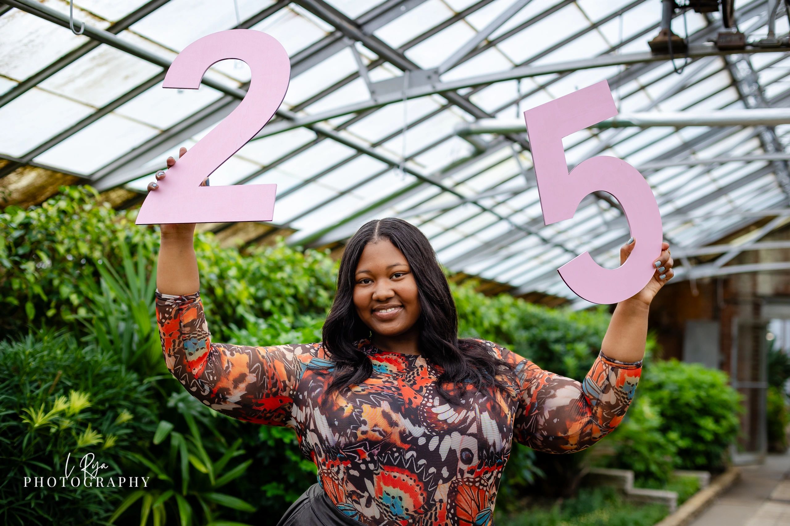 D'Nyla’s Rainy Day Glow: Senior Session at Rockefeller Greenhouse