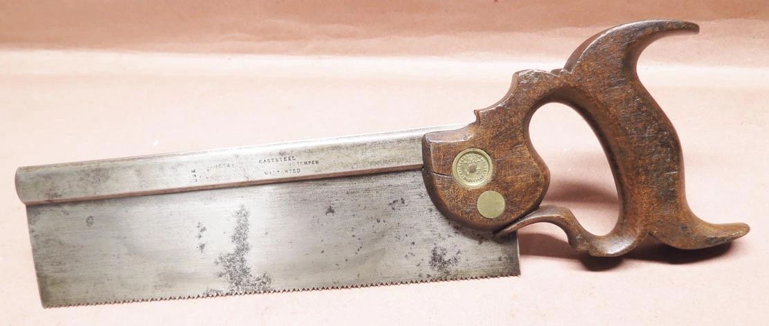 ANTIQUE R. GROVES & SONS BACK SAW