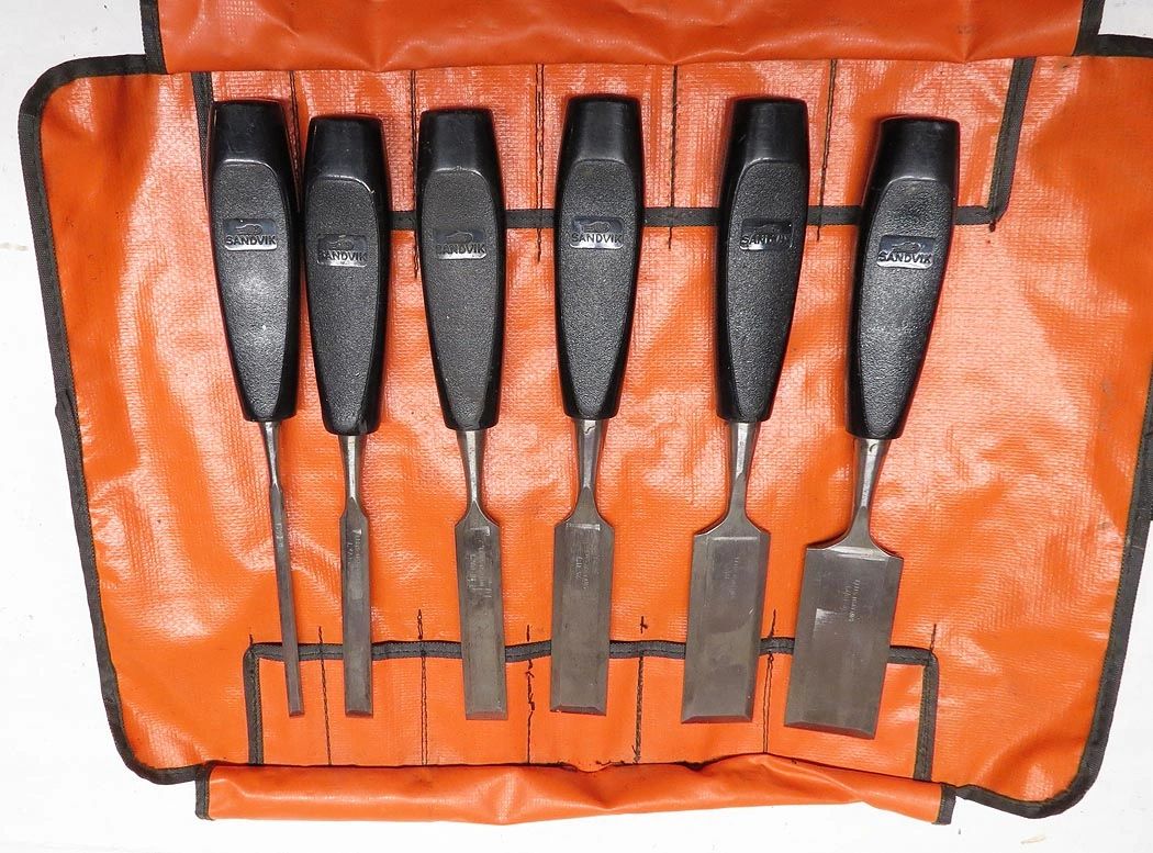 SANDVIK SWEDISH CHISEL SET - 6
