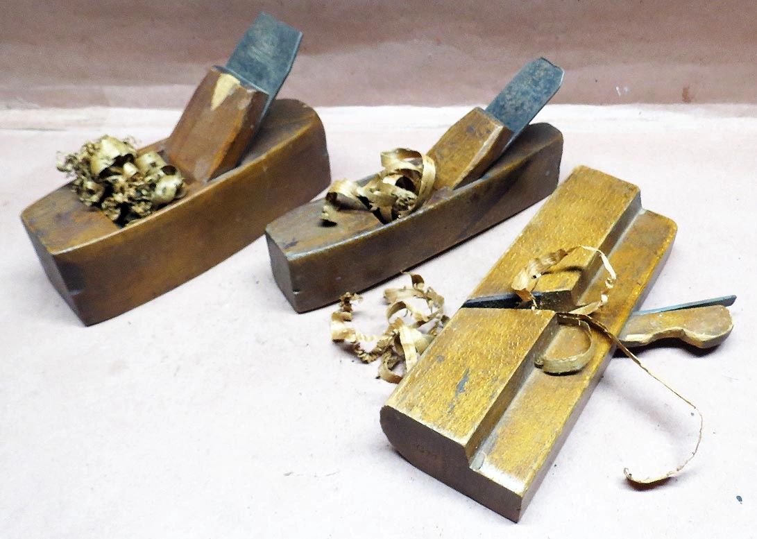 3 ANTIQUE WOOD PLANES – SHARP & READY TO USE