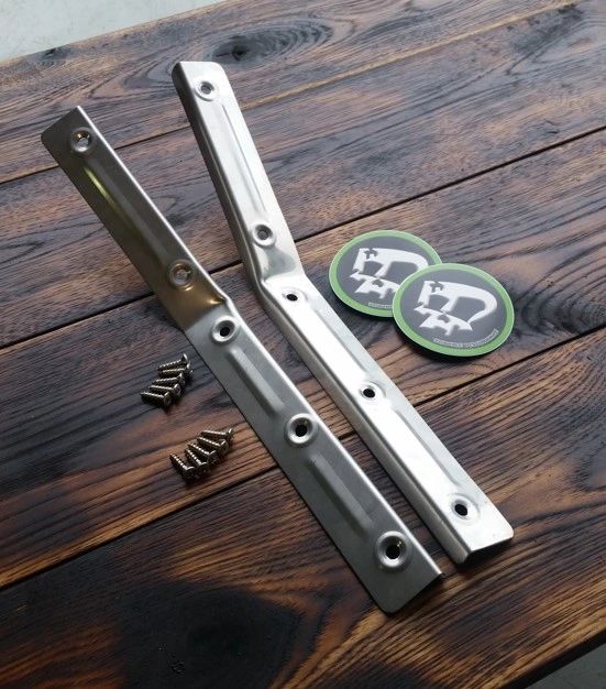 Early Econoline Stainless Front Door Scuff Plate SET