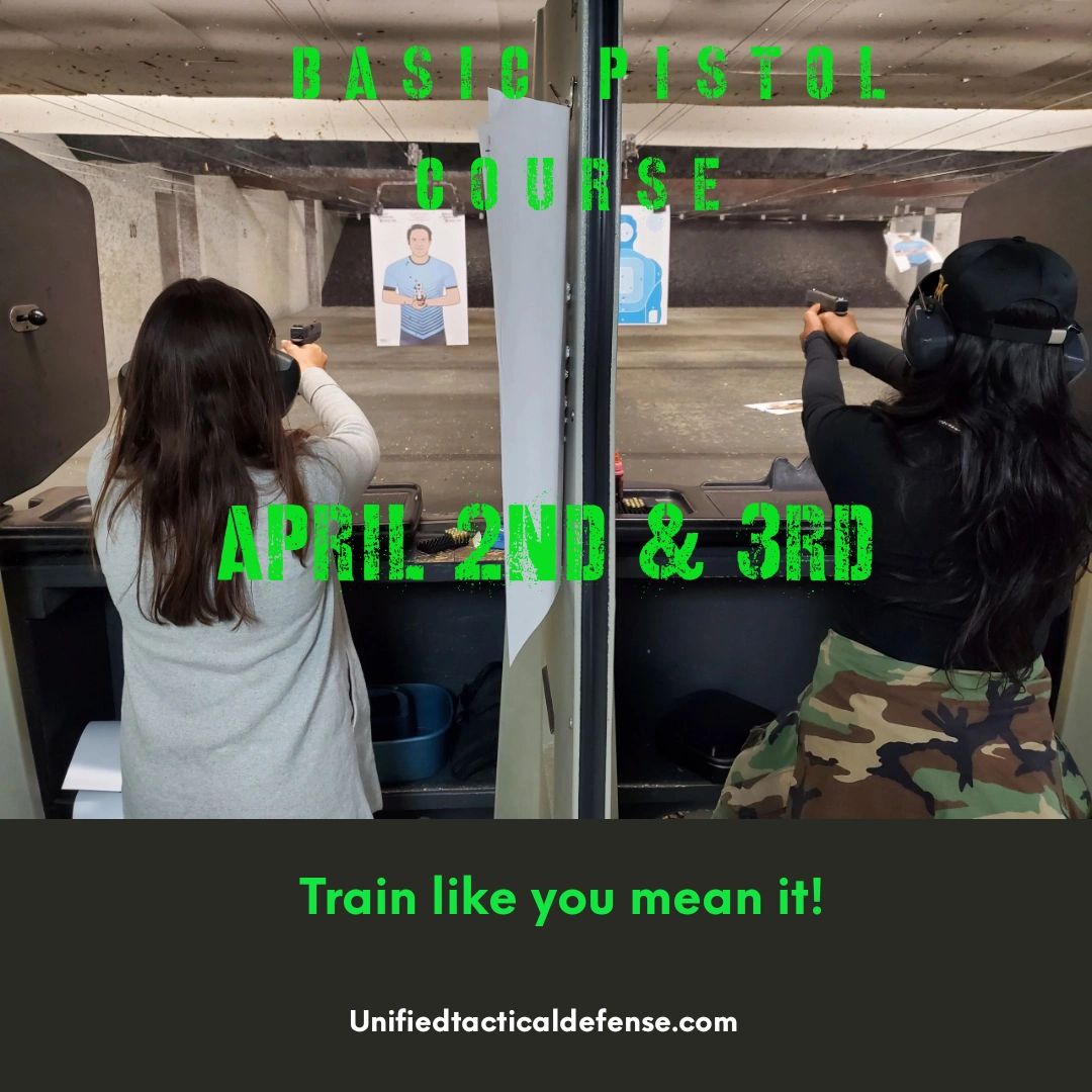 April 2nd and 3rd Basic Pistol Course LA/OC!