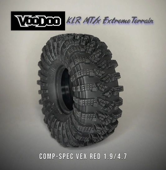 Team Ottsix Voodoo KLR MT/x 1.9/4.7 Extreme Terrain Tires (2) No Foams ...
