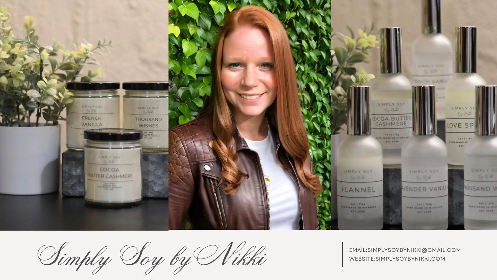 Candles, Melts, and Fragrance Sprays - Simply Soy by Nikki