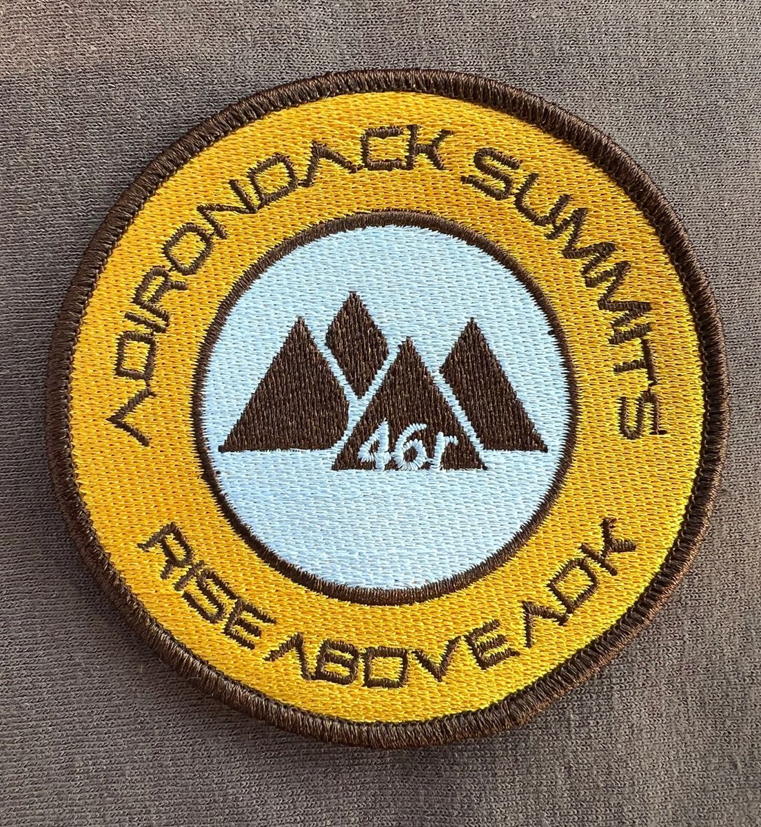 ADIRONDACK SUMMITS - High Peaks Patch 3.5 inch, 100% Embroidered ...