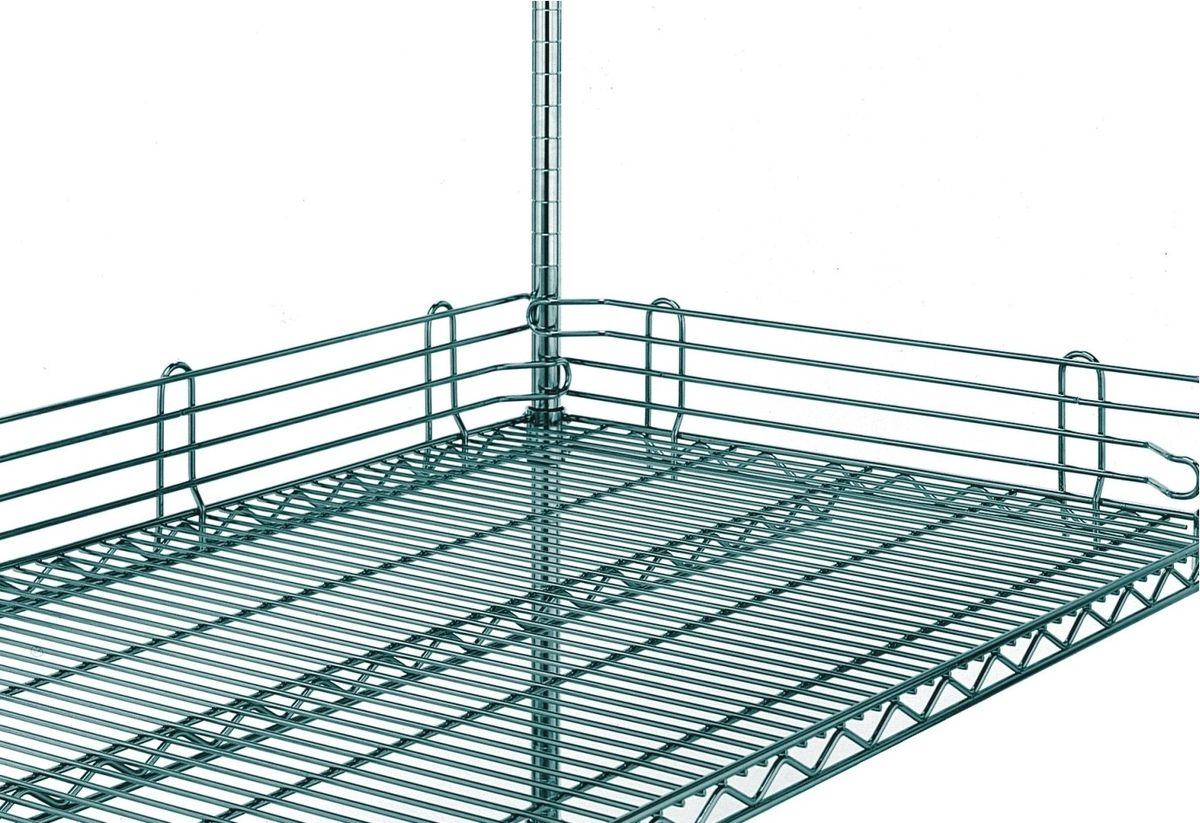 4" Super Erecta Shelf Ledges | Metroseal 3 (Green) / Metroseal 4 (Gray)