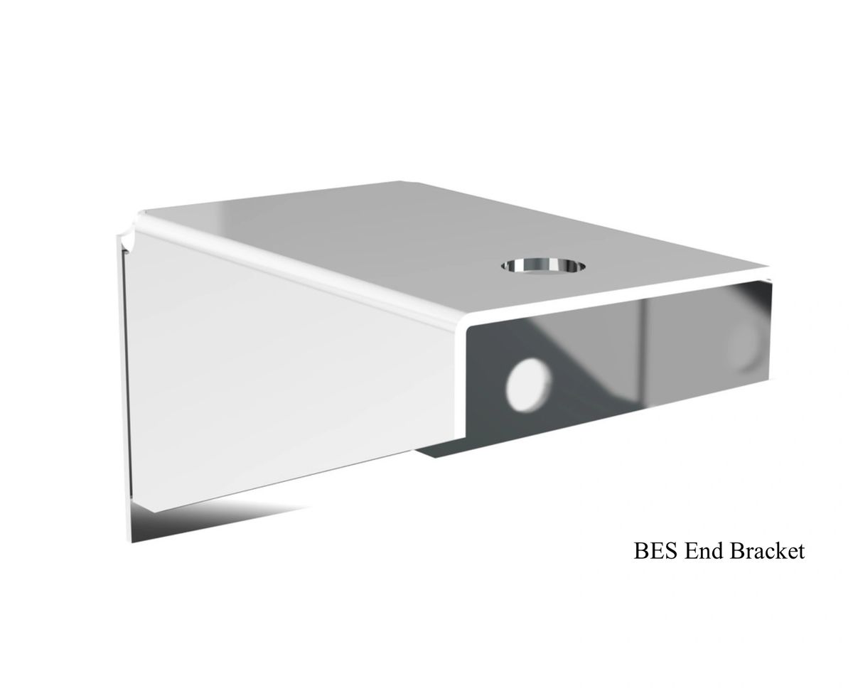 Wall Mounted Post Brackets, End and Intermediate, Chrome, Metroseal ...