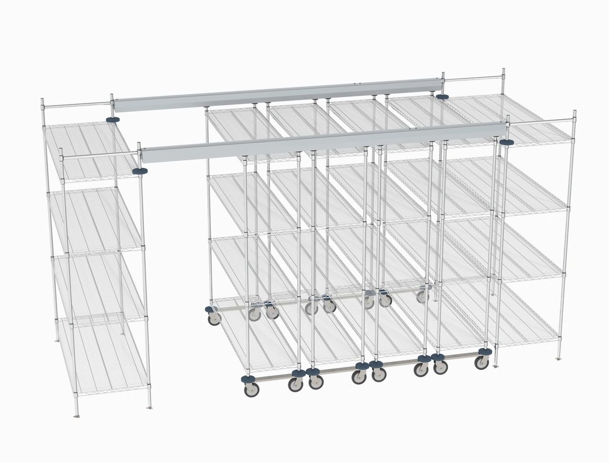 Top Track System | Super Erecta Chrome Kit - 16 Feet