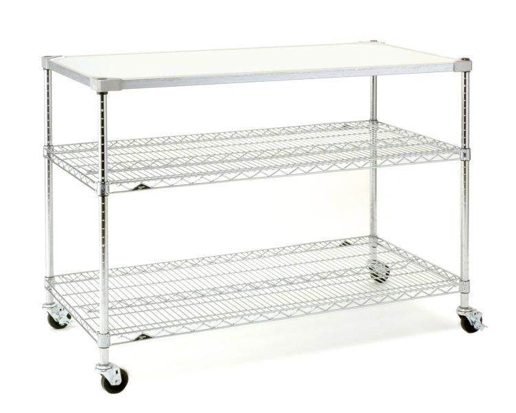 Mobile Prep Table | Stainless Steel Top