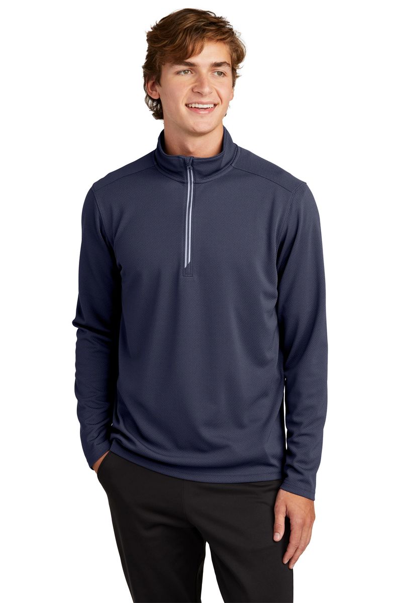 Sport-Tek Sport-Wick Textured 1/4-Zip Pullover