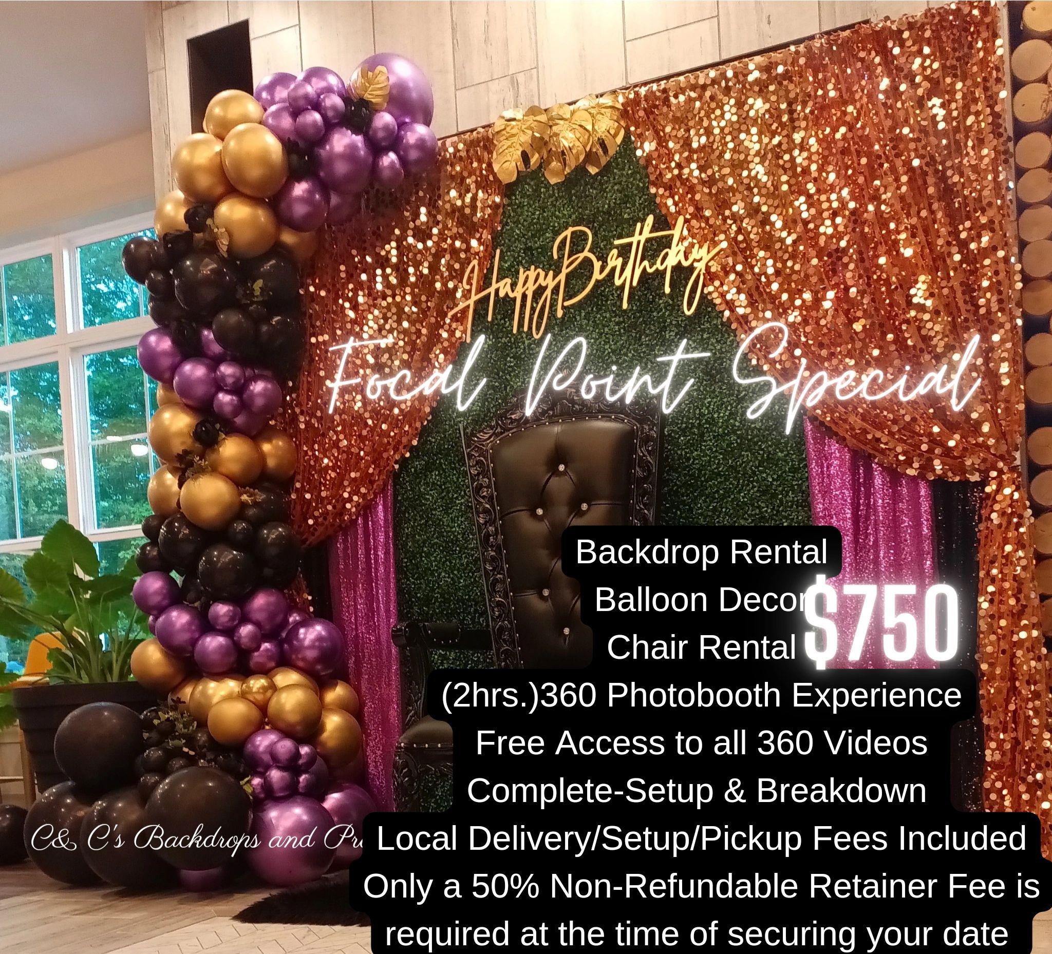 Full Decor Packages | C & C's Backdrops and Props LLC