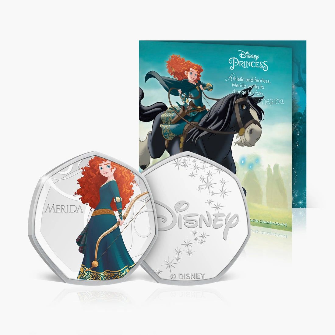 Disney Princess Merida Official Commemorative Colour Coin In Card ...